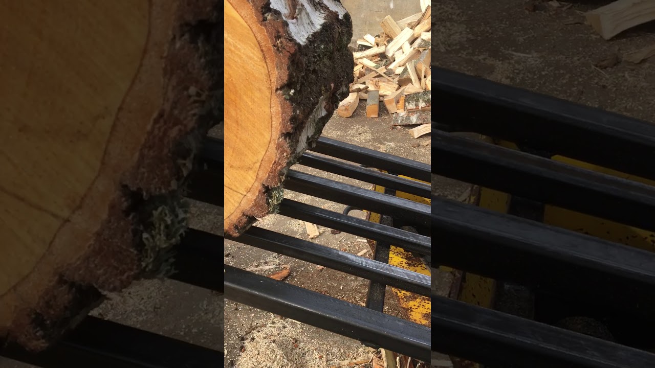 Homemade box wedge splitter - YouTube