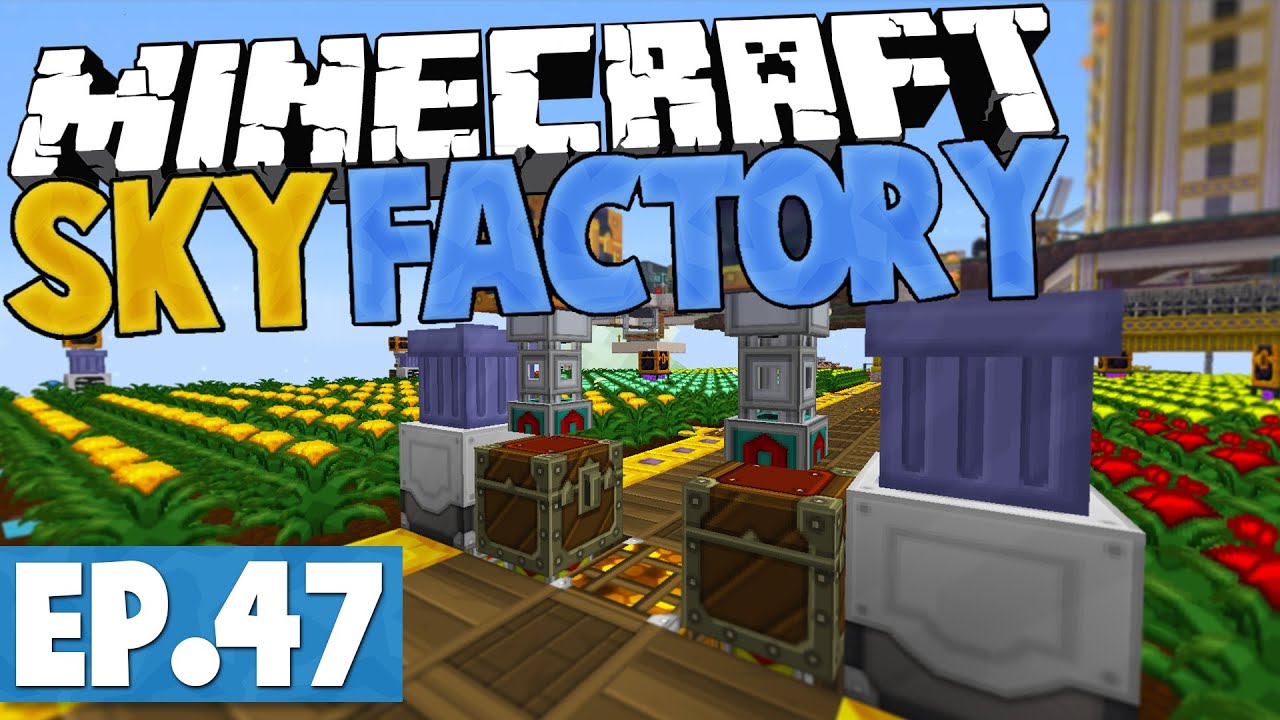 Minecraft Sky Factory 2.5 - FARMING GLOWSTONE & REDSTONE! #47 [Modded ...