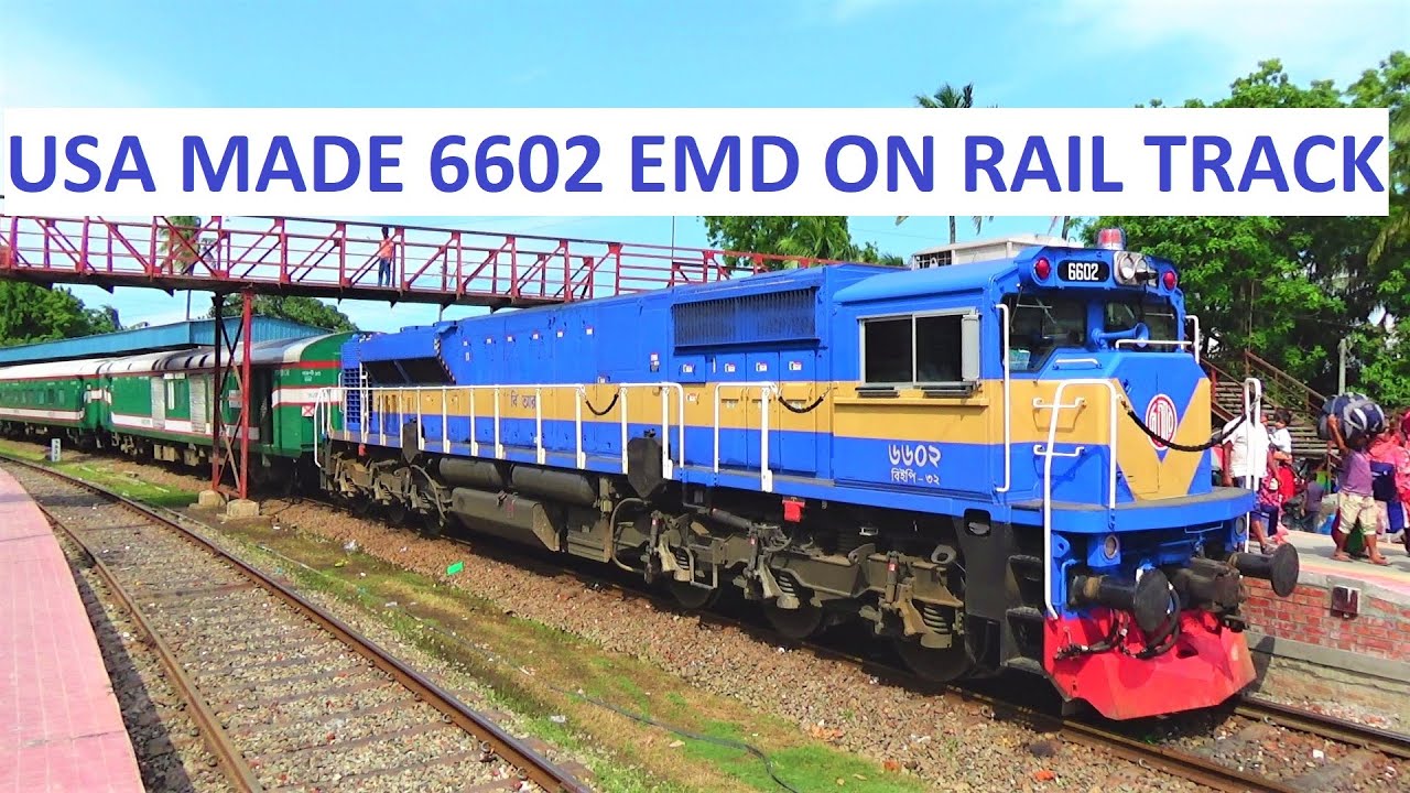 USA Made 6602 EMD GT42ACL ( 3250 HP ) Was Pulling The Sundarban Express ...