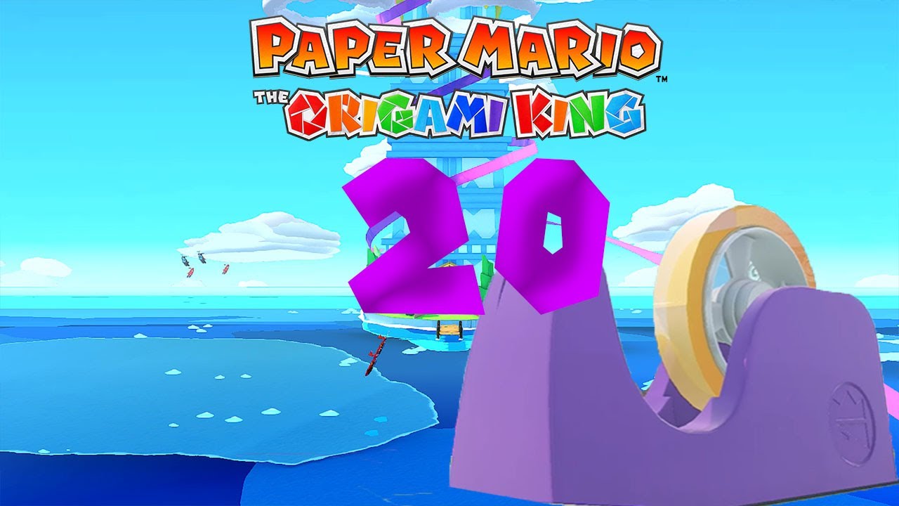 Purple Streamers in Paper Mario: The Origami King – easy origami tutorial