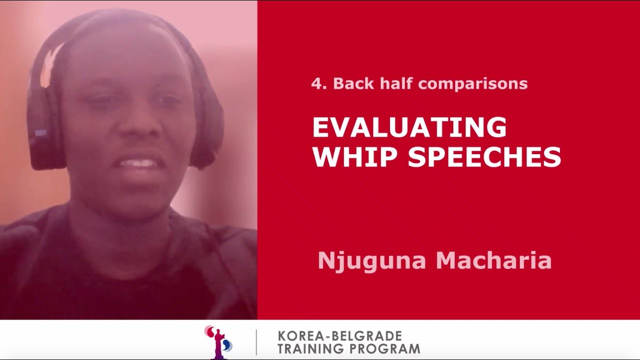 Module 4: Evaluating whip speeches by Njuguna Macharia - YouTube