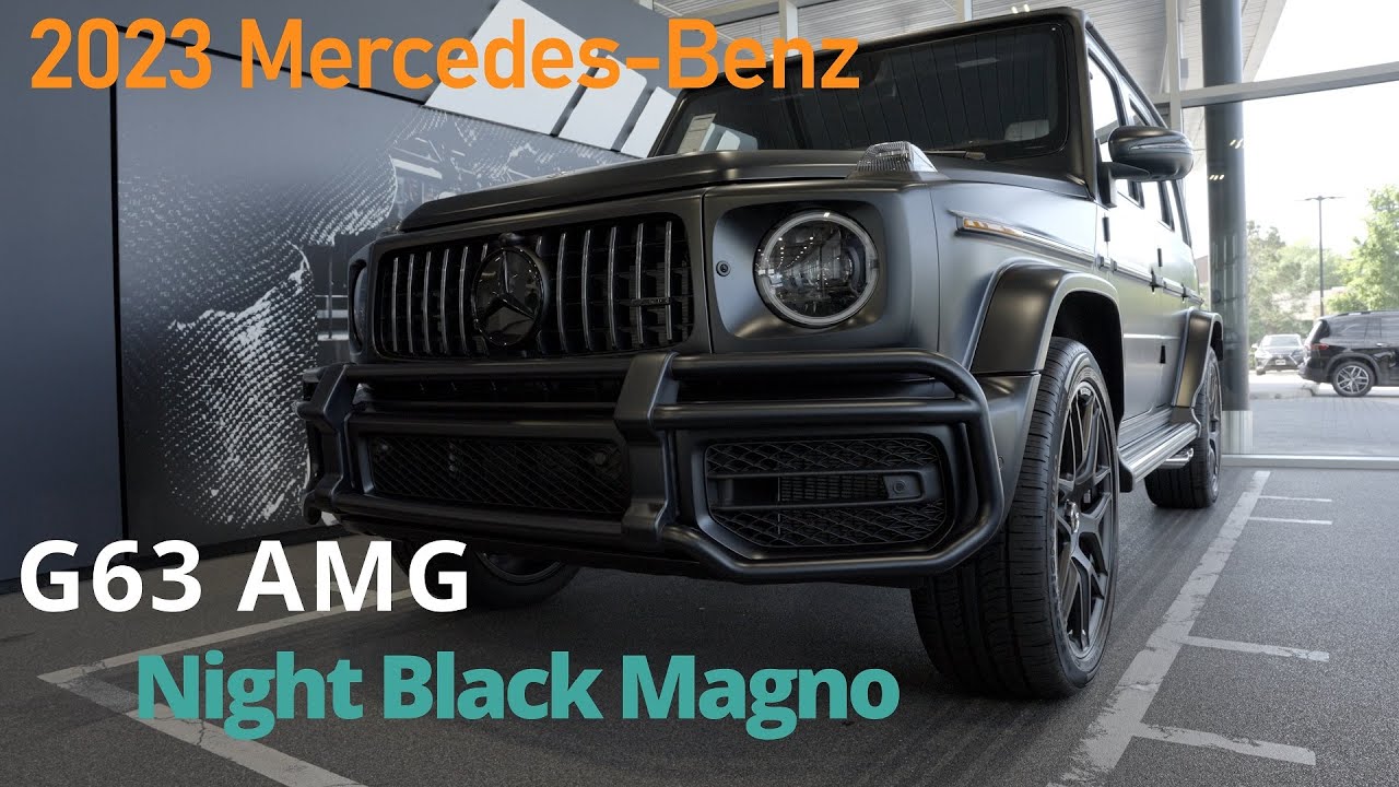 2023/2024 Mercedes-Benz G63 AMG Night Black Magno with Platinum White ...