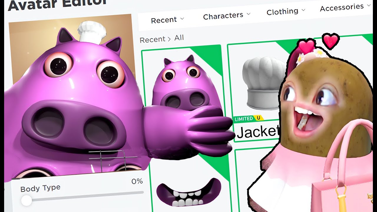 MOMON BUAT AVATAR CHEF PIGSTER BUAT PRANK ATUN feat @BANGJBLOX | ROBLOX ...