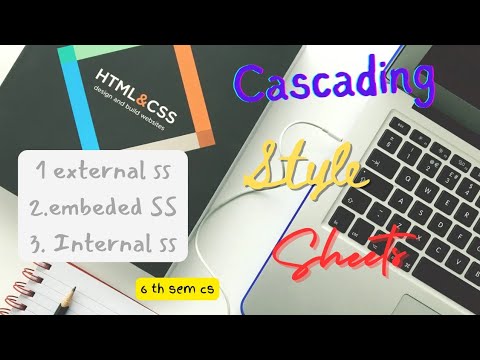 CSS | external, internal and embedded all types with example programs | 6th cs#degree # ...