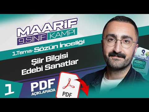 1) Maarif Modeli 9. Sınıf Türk Dili ve Edebiyatı I Sözün İnceliği/Şiir I 2026-2027