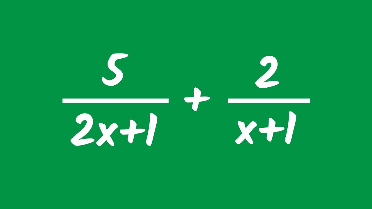 3 Easy Rational Expressions to Combine - YouTube