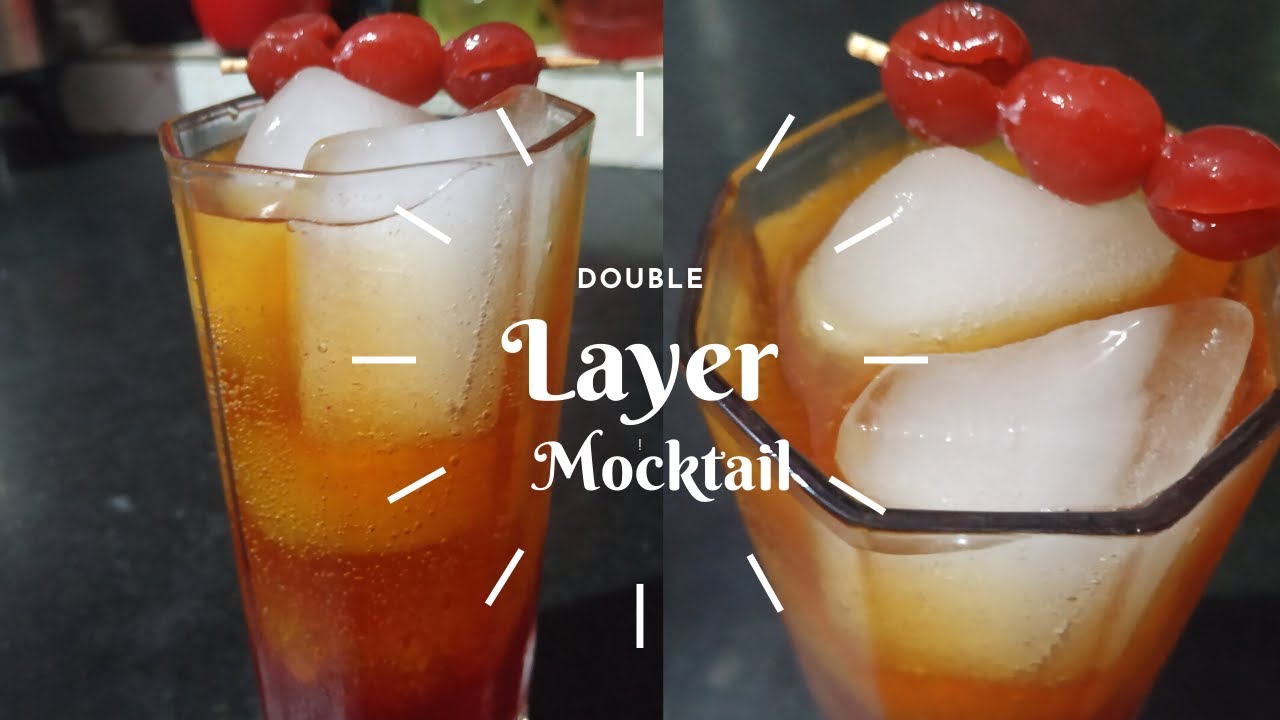 double layer mocktail | 2 layer mocktail - YouTube