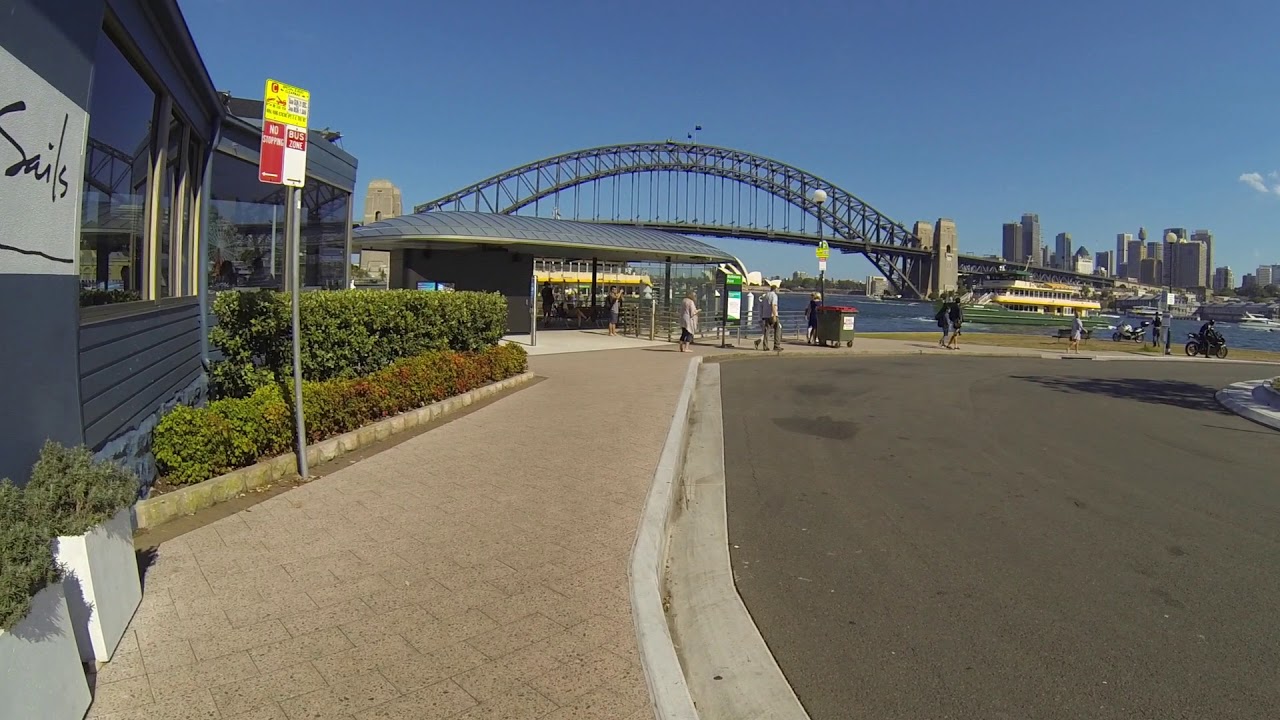 Walk to McMahons Point ferry wharf - YouTube