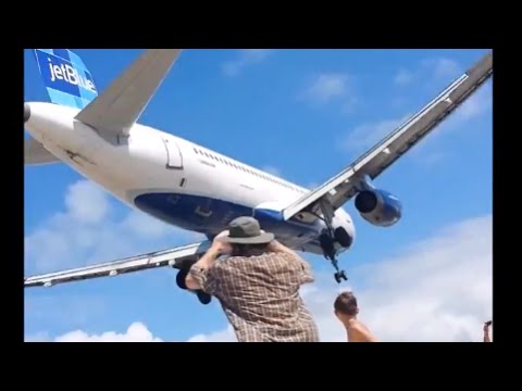ULTIMATE Landing & Take-off Compilation at St. Maarten Airport Beach ...