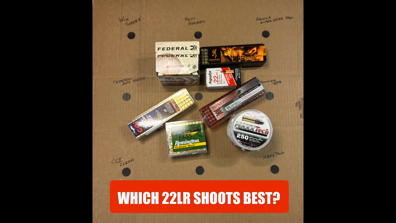 25 YARD .22LR ACCURACY TEST.. 7 BRANDS CLEAR WINNER!!! - YouTube