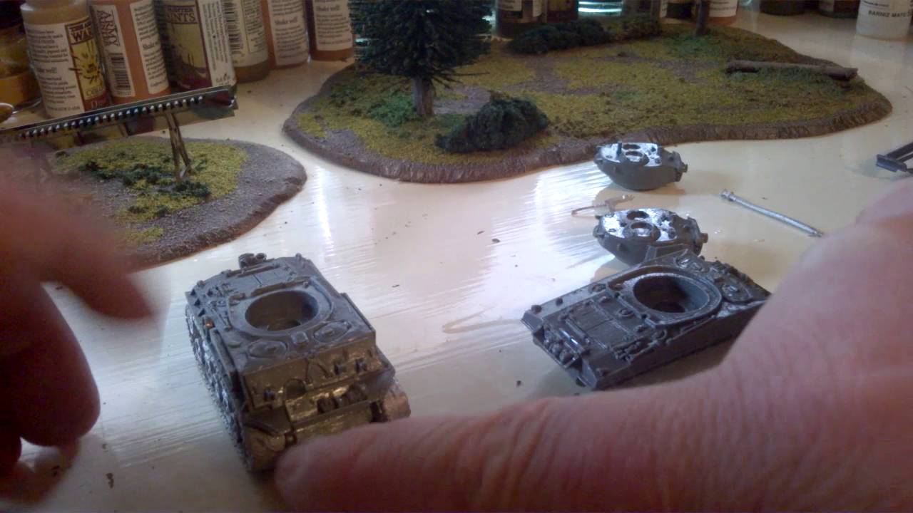 Flames of War unboxing video Lt. Col Creighton Abrams thunderbolt VI ...