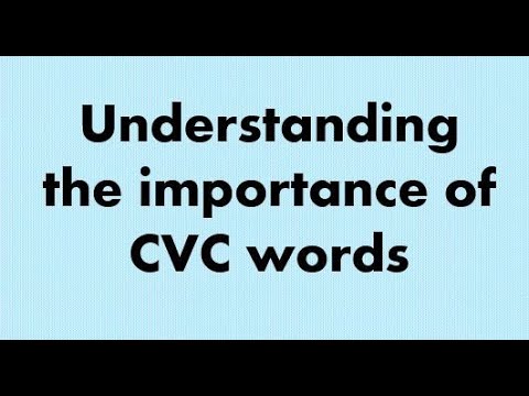 Understanding CVC WORDS and Why It's Important to Practice Them - YouTube