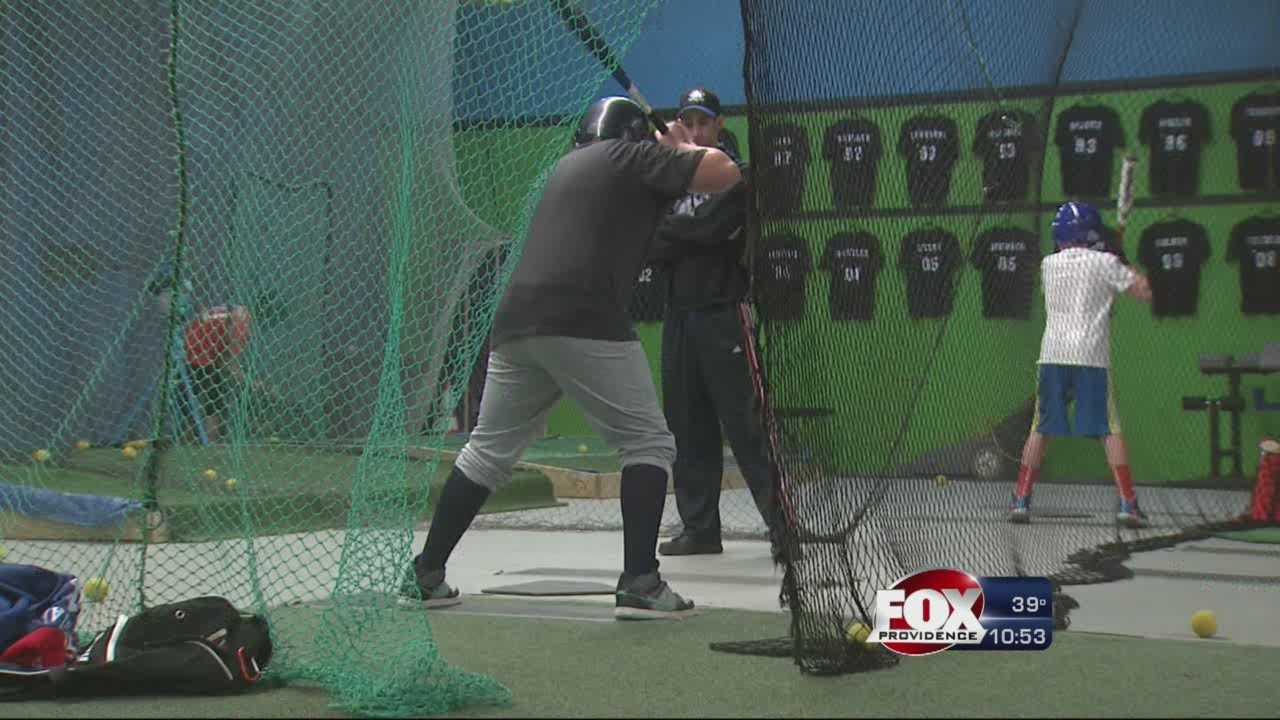 Indoor Training Facility Helps Local Ball Players - YouTube