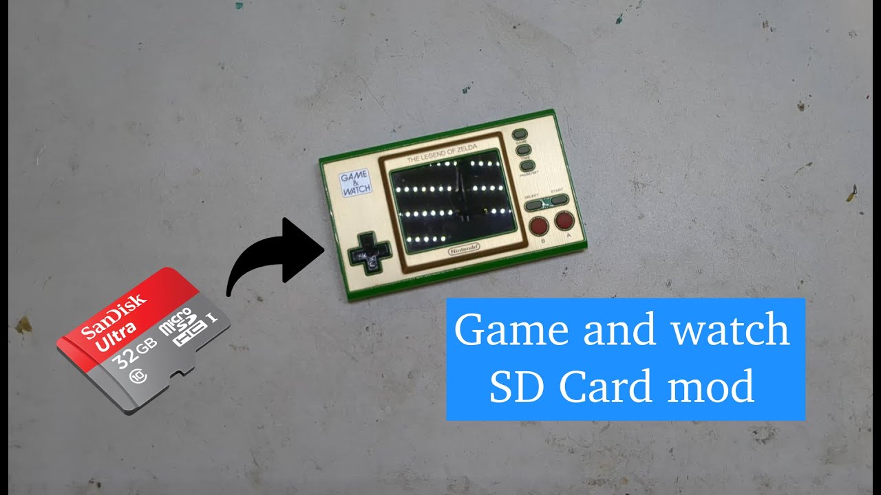 Zelda Game and Watch SD Card mod - YouTube