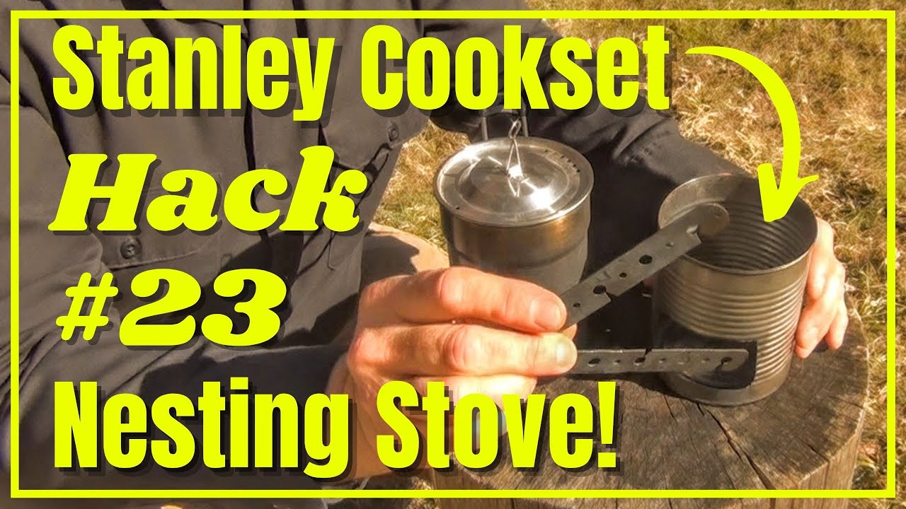 Stanley Two Cup Cookset - Hack #23 - The Nesting Stove - YouTube