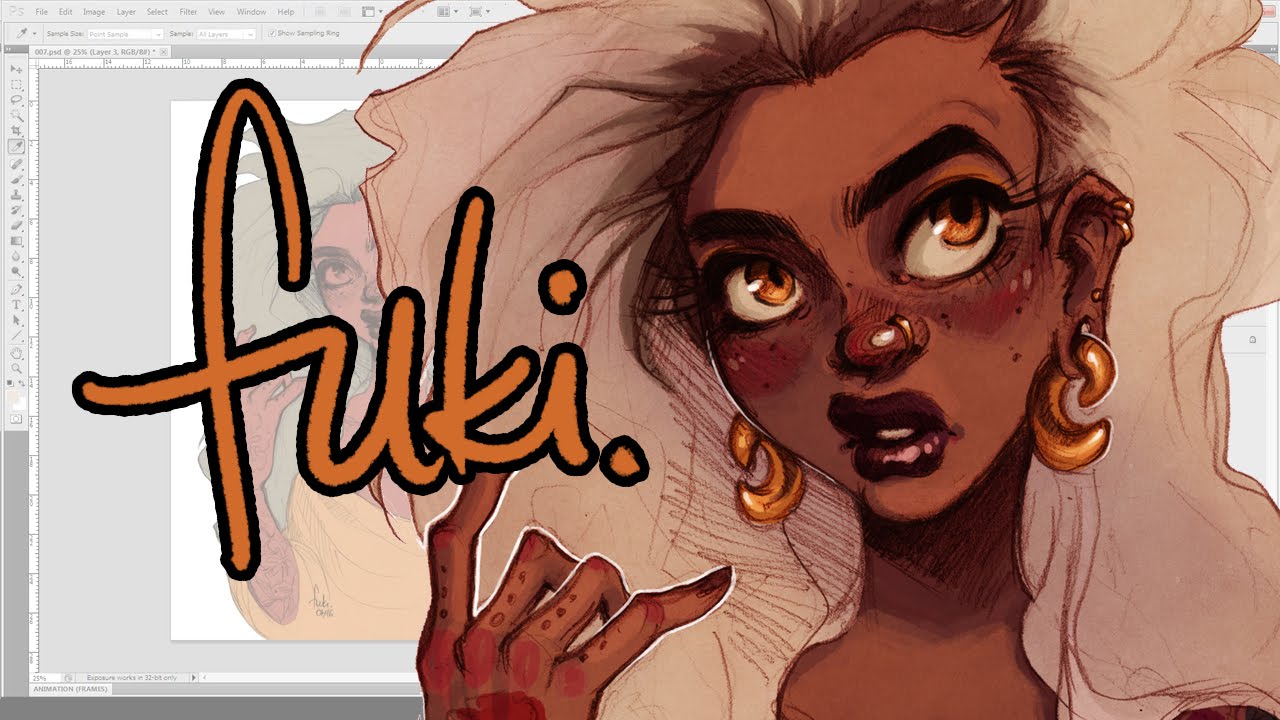 golden rose - Fukari drawing timelapse - YouTube