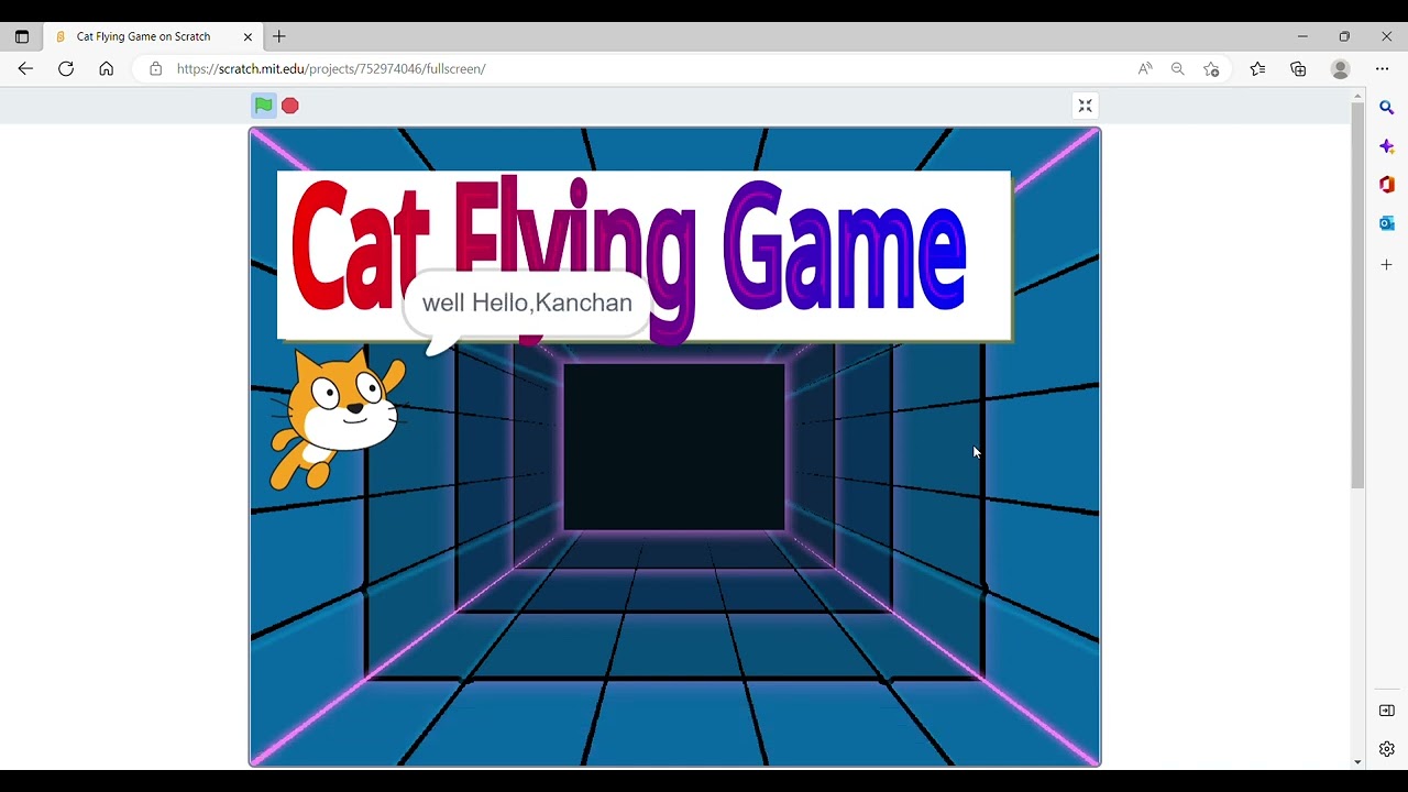 Cat Flying Game on Scratch Personal Microsoft Edge 2022 11 29 14 38 57 ...