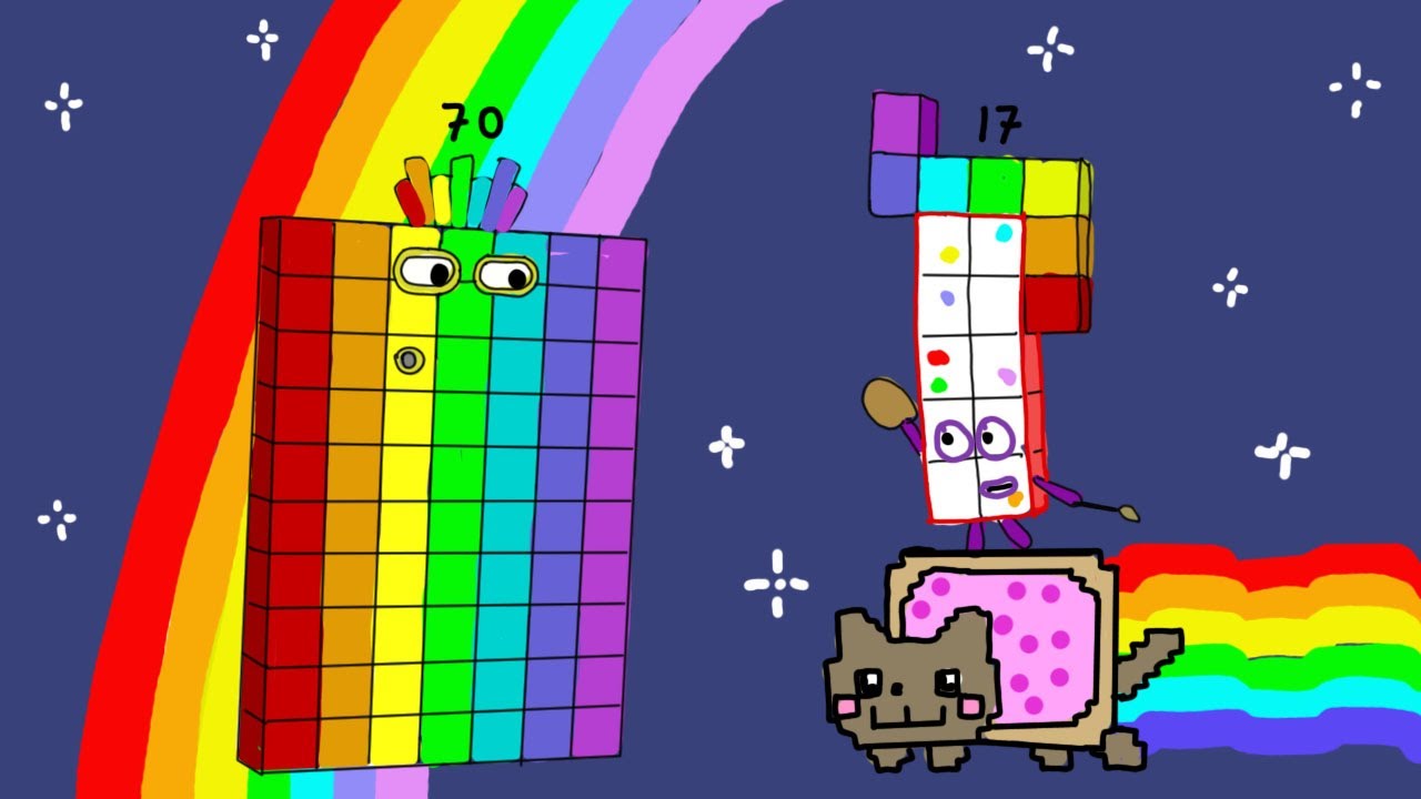 Nan Cat join Rainbow Club Numberblocks - Numberblocks fanmade - YouTube