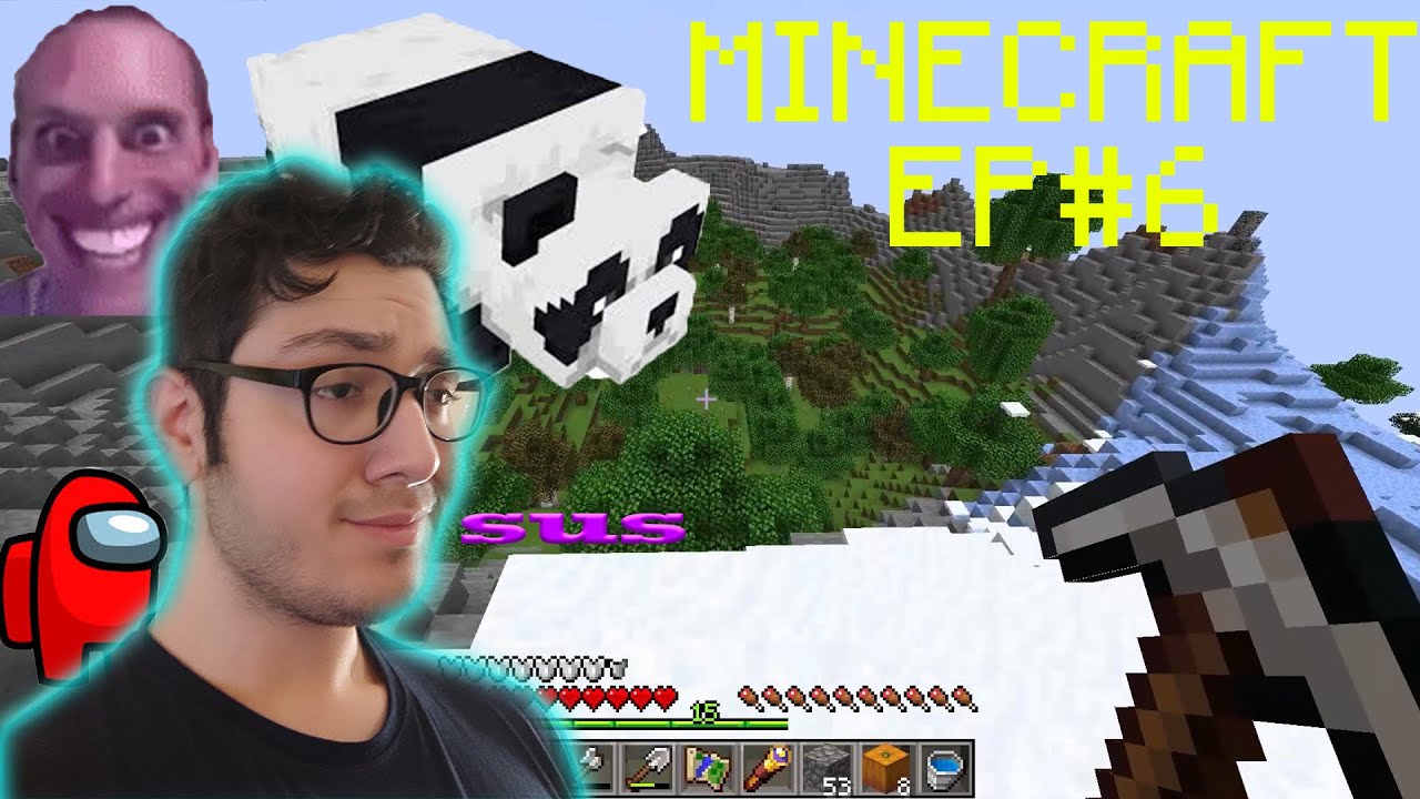 Exploring the wilderness but we find something sus... | Minecraft ...