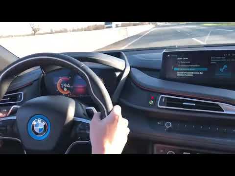 BMW I8 in Germany Autobahn unlimited speed