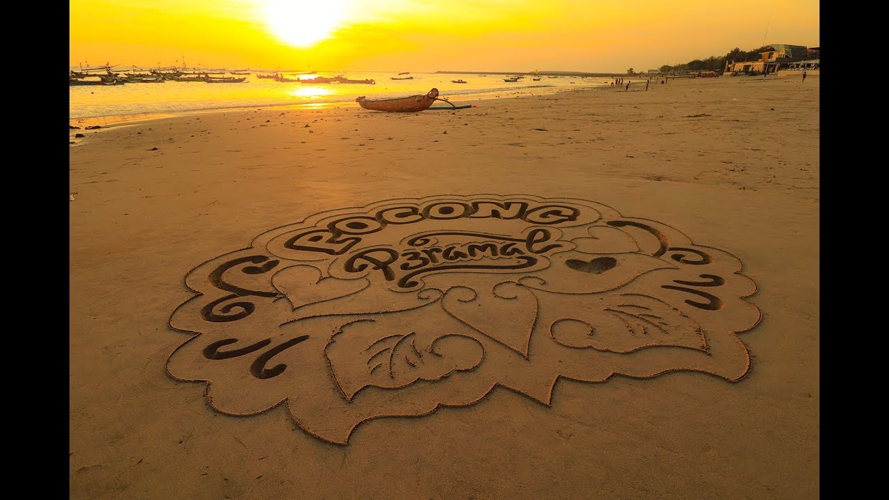 Amazing sand art Bali | Tulisan nama pasir pantai Bali - ide hadiah ...