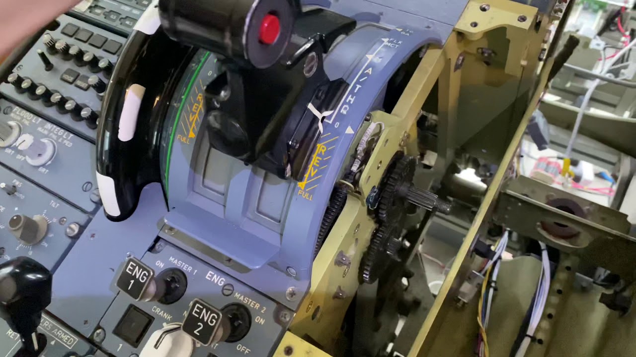 Anatomy of an Airbus Thrust Quadrant - YouTube