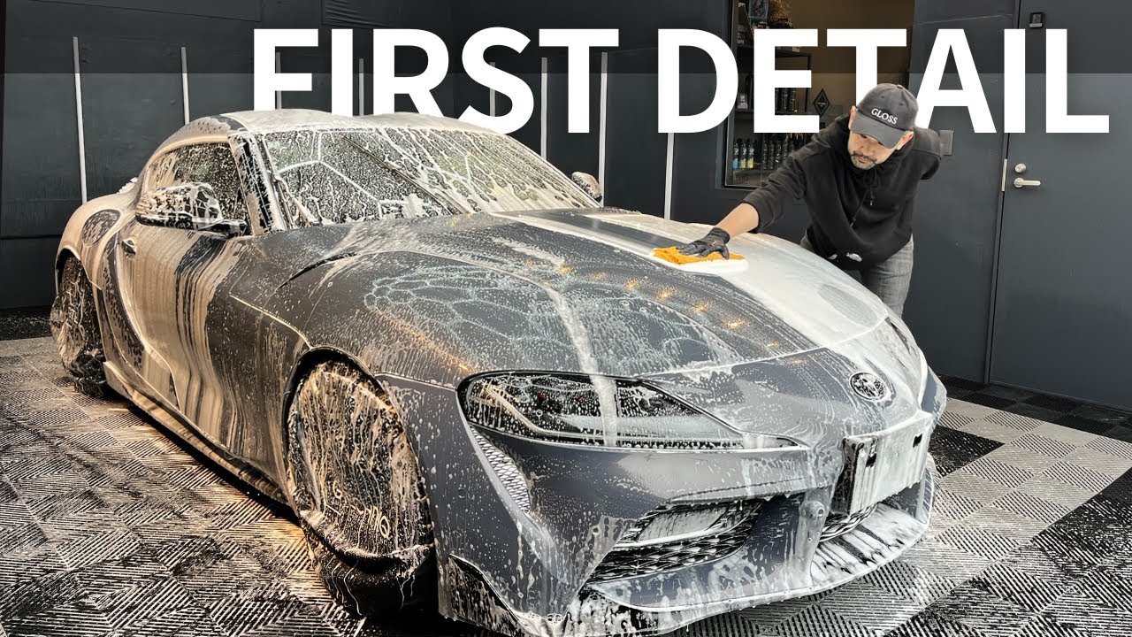TOYOTA Supra FIRST DETAIL WASH,POLISH&COATING｜TOYOTA ｜DEEP CLEAN ...