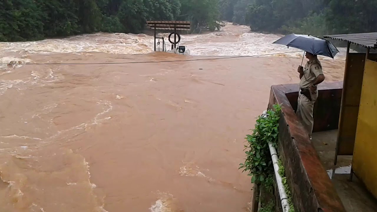 Kateel temple river overflowing(2) - YouTube