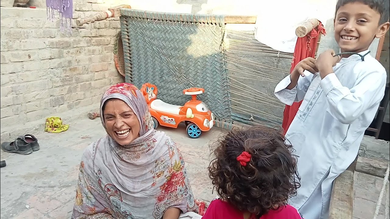 poor happy family life | village life style and working routine | pak ...