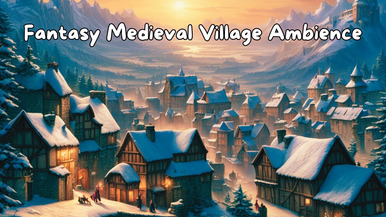 Relaxing Fantasy with 10 Hours of Medieval Village Ambience | Fantasy ...