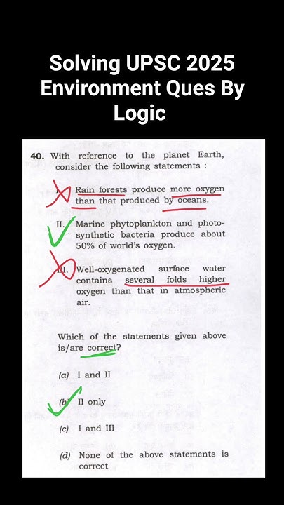 Solving UPSC 2025 PRELIMS QUES by Logic 🔥 - YouTube