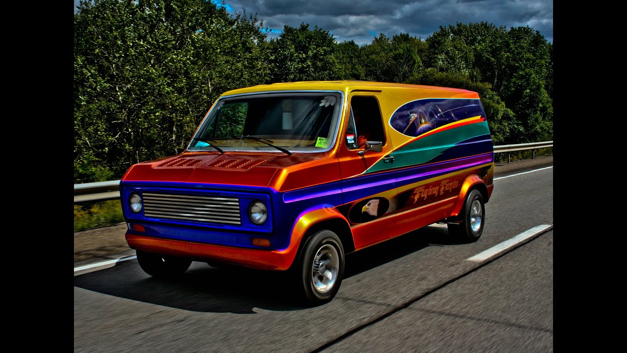Flying Eagle II, custom van built by Greg of Akron - YouTube