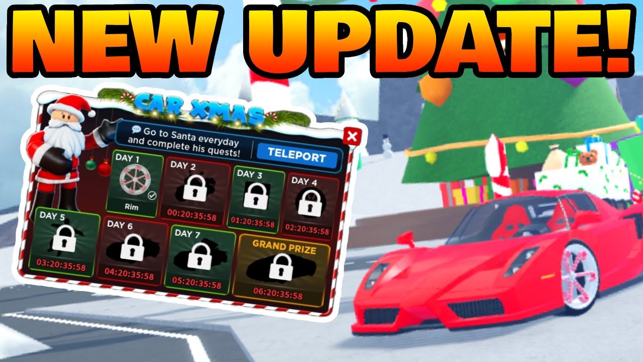 ALL 12 Part Locations To Unlock The Xmas Rim IN Car Dealership Tycoon ...