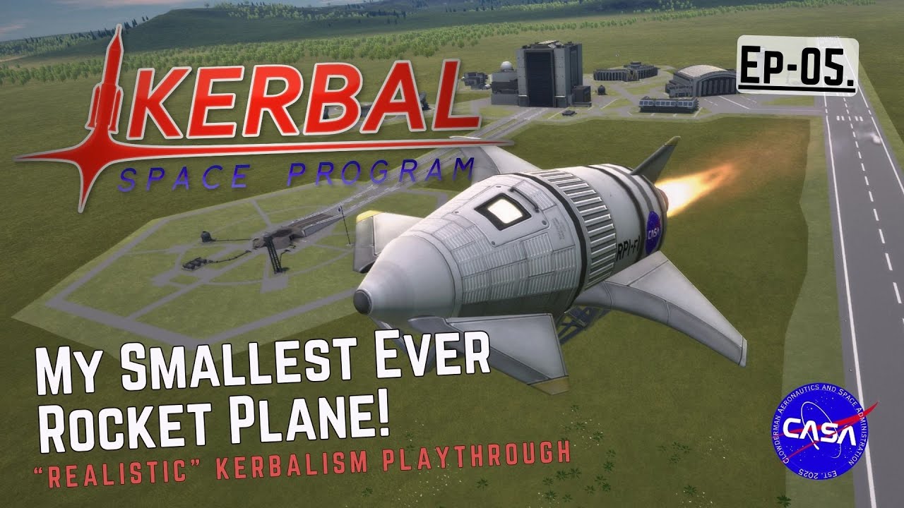 KSP - My First Ever ROCKET PLANE! (Tragedy Strikes!!) - [Ep05] - YouTube