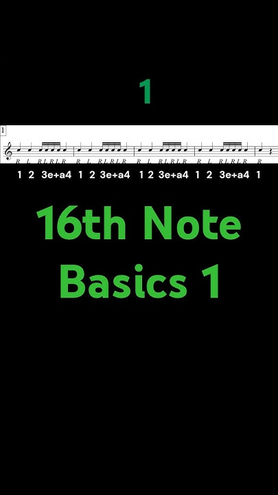 Rhythm Reading: 16th Note Basics 1 (100 bpm) #rhythm #music #shorts # ...