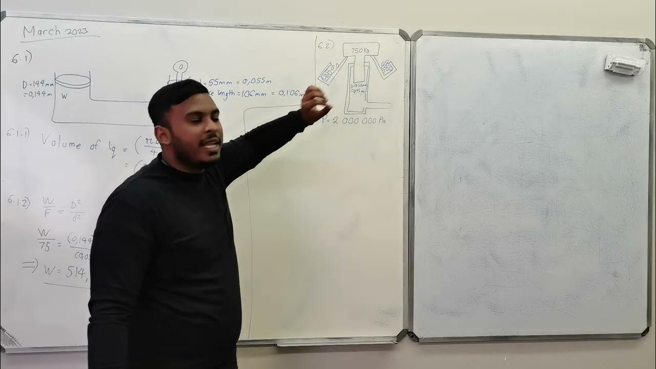 Engineering Science N4 Lesson 20 Hydraulics - YouTube