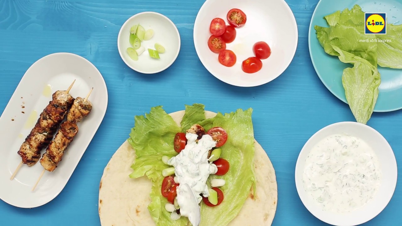 Gyros cu piept de pui • reteta Bucataria Lidl - YouTube