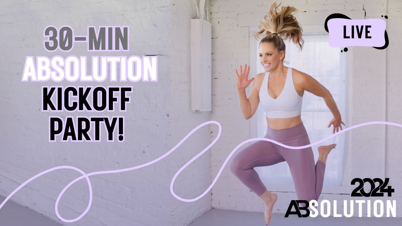 LIVE Absolution Kickoff Party! 30-Minute Live Workout with Amy! - YouTube