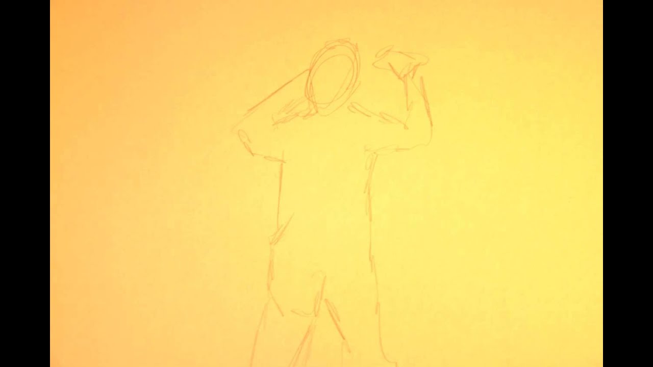 Life drawing line test 2 - YouTube