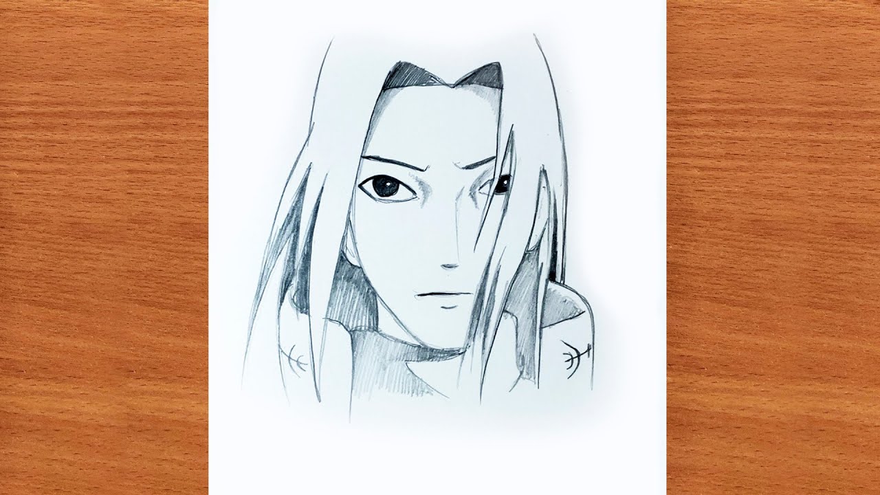 How to draw Hashirama Senju || Pencil sketch for beginners | drawing ...