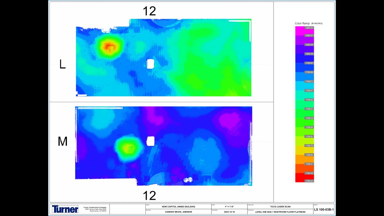 AutoCAD - Creating Floor Flatness Heat Maps from Laser Scan - YouTube