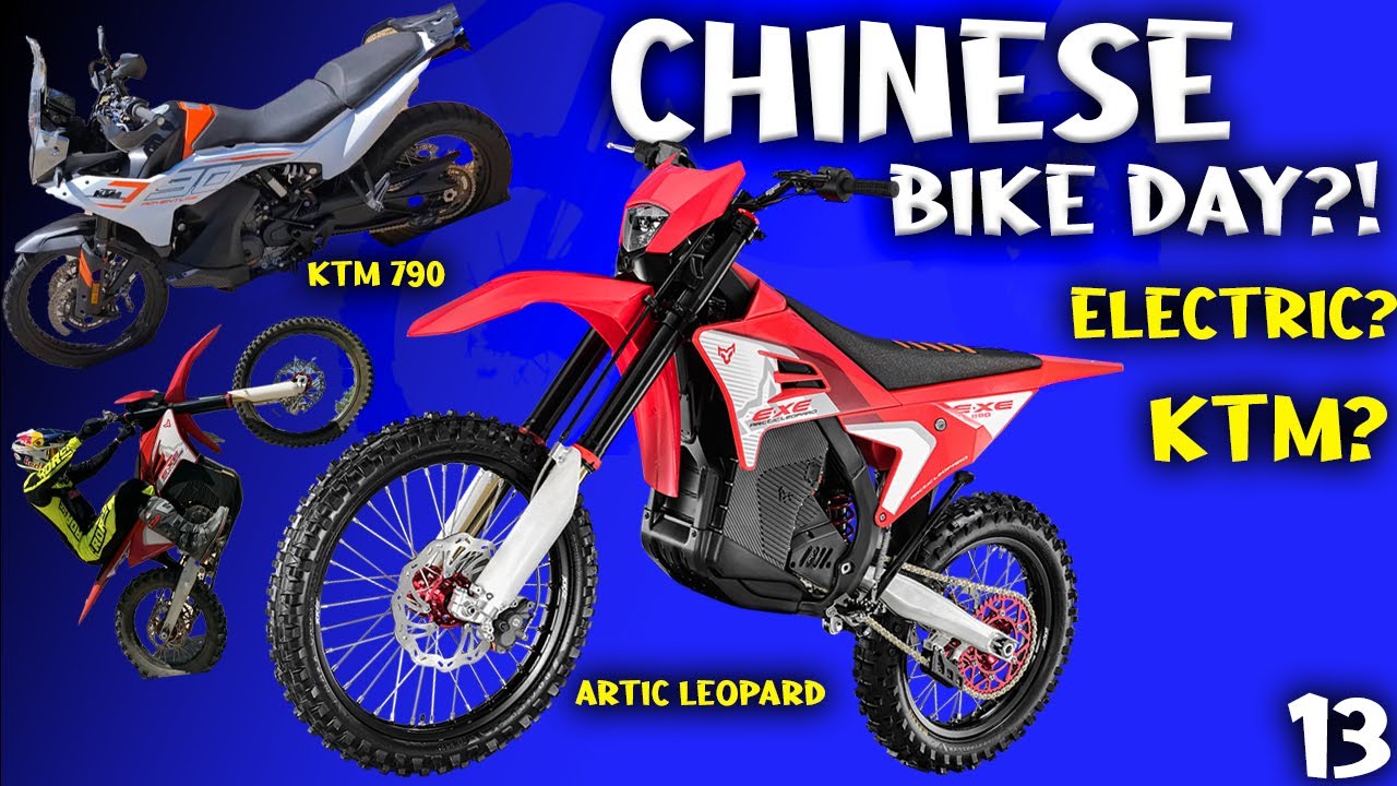 CHINESE KTM + ARCTIC LEOPARD E-BIKE!? -DIRT BIKE VLOG 13 - YouTube