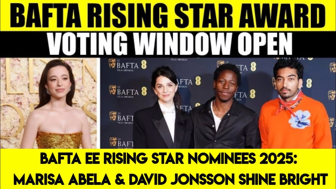 Marisa Abela BAFTA EE Rising Star Nominees 2025: Marisa Abela & David Jonsson Shine Bright - YouTube