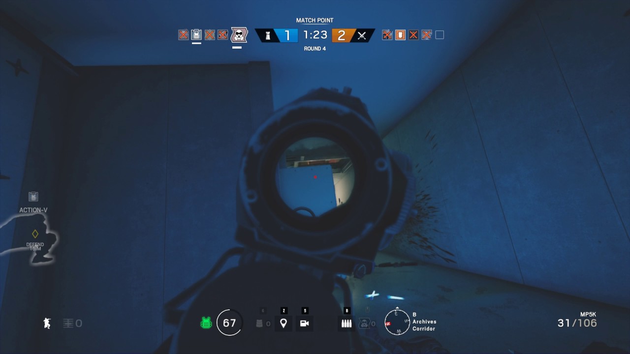 Rainbow Six Siege : End of Round : 3 Kill !! - YouTube