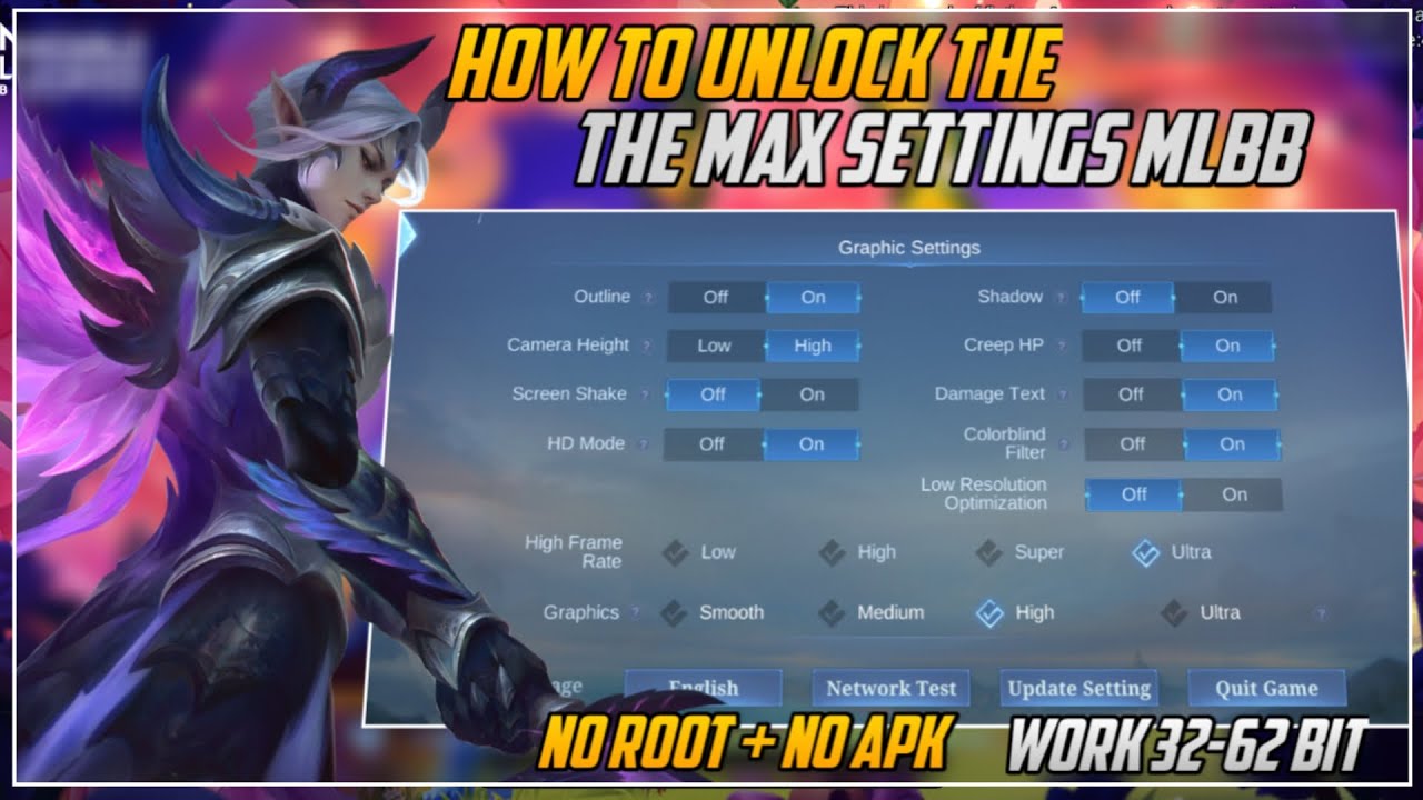 ⚙️How To Unlock ML Ultra Refresh Rate & Ultra Graphics MAX GRAPHICS ...