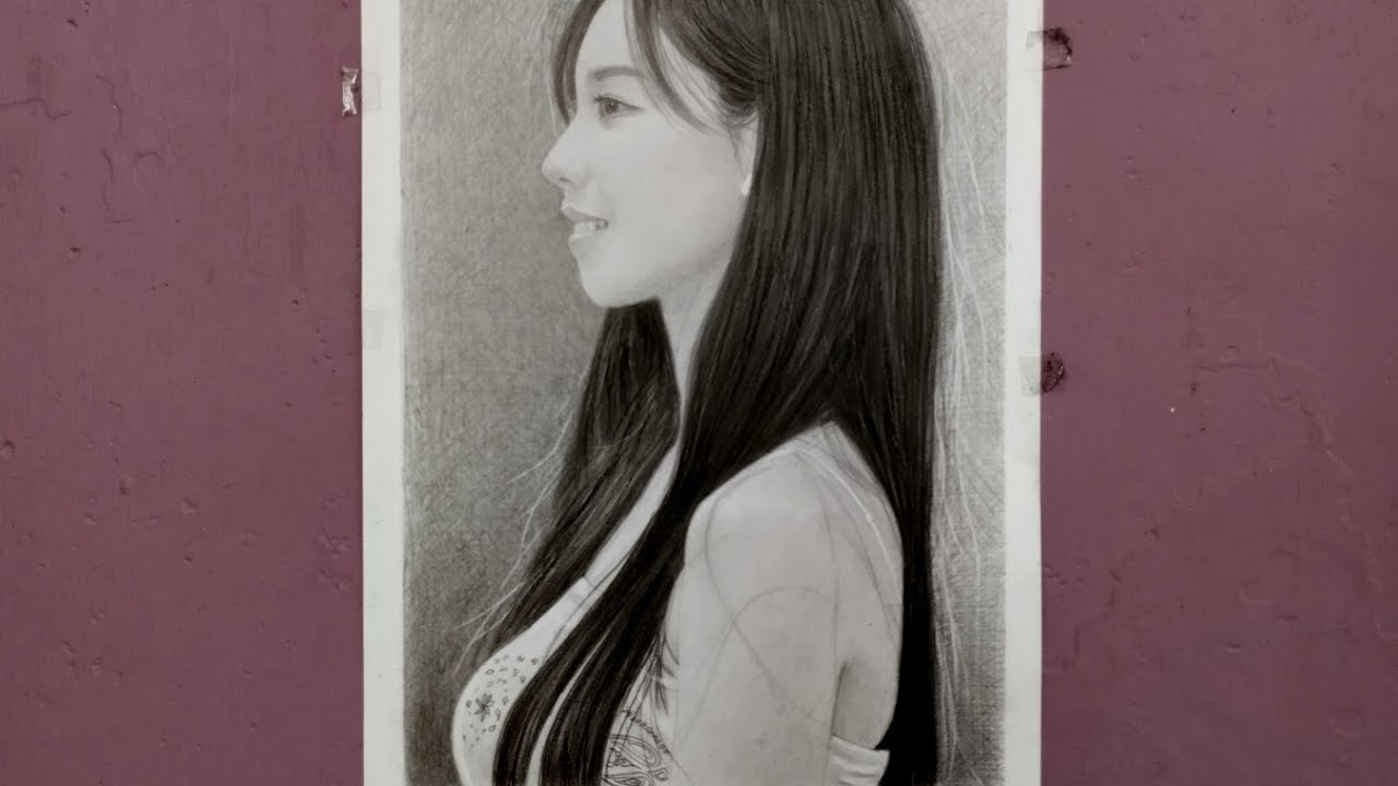 How to draw a realistic face easy | portrait drawing - YouTube