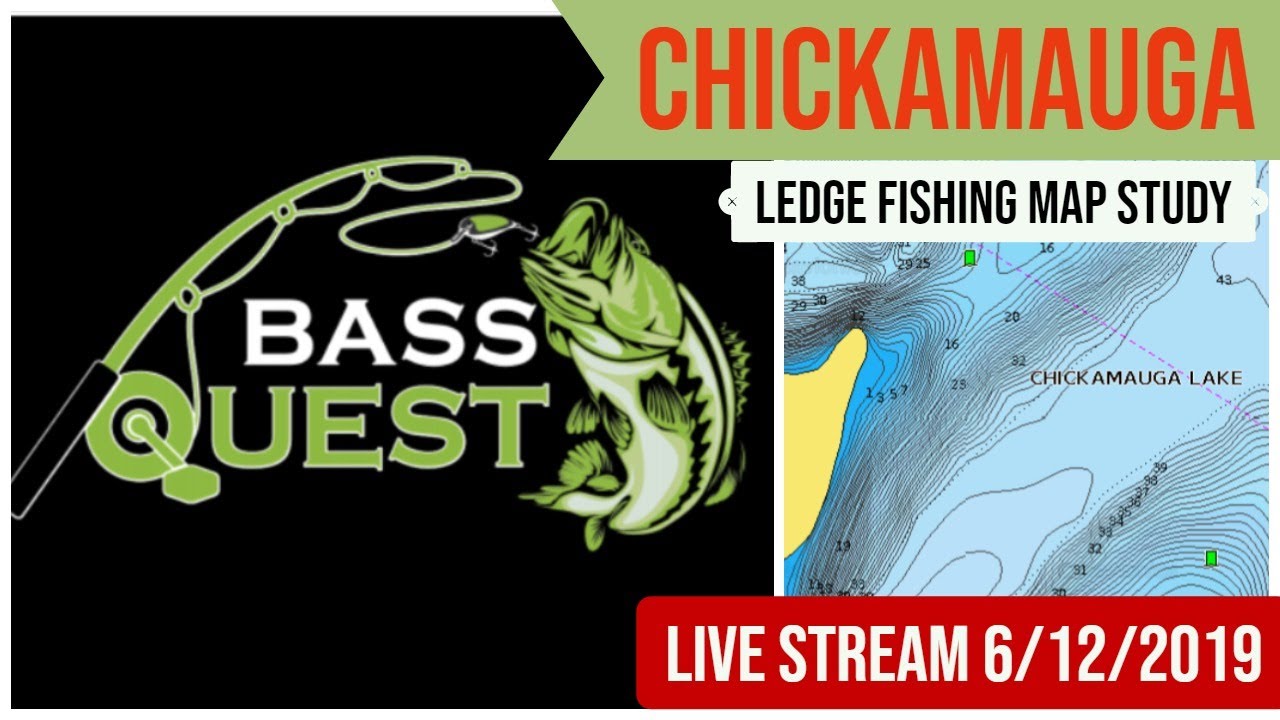 BassQuest LIVE Chickamauga Ledge Fishing Map Study - YouTube