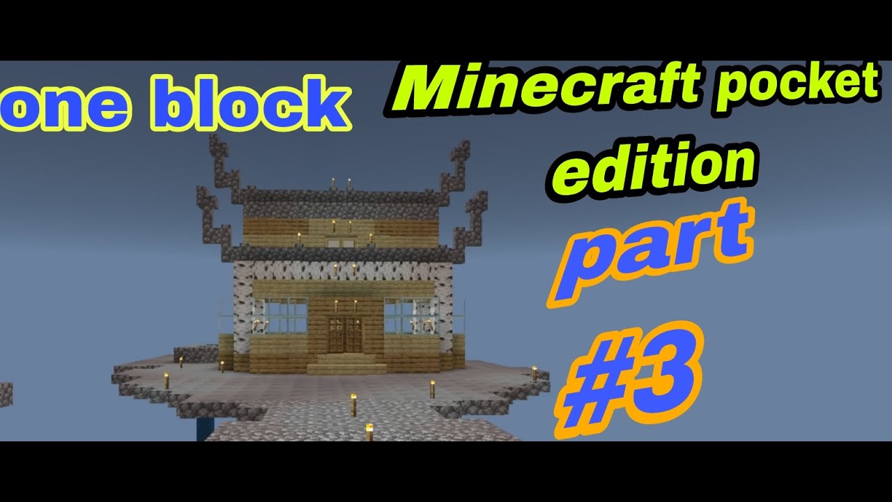 Minecraft one block series part#3 pocket edition gameplay - YouTube