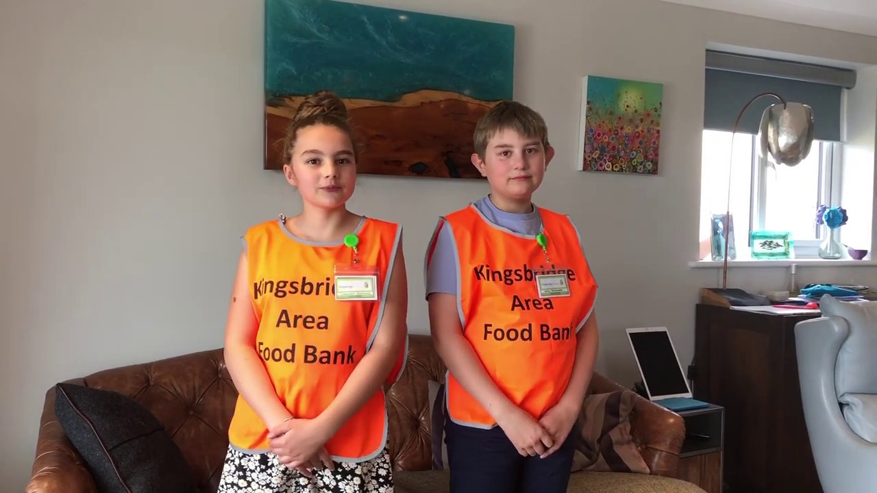 Kingsbridge Area Foodbank Just Giving song featuring Olly and Charlotte ...