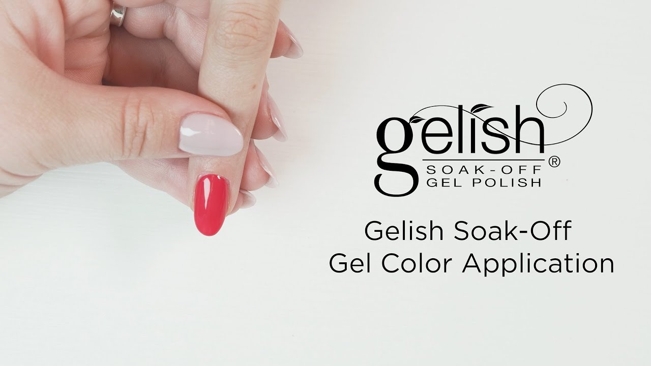 Gelish 9ml Step by Step: Color Application - YouTube